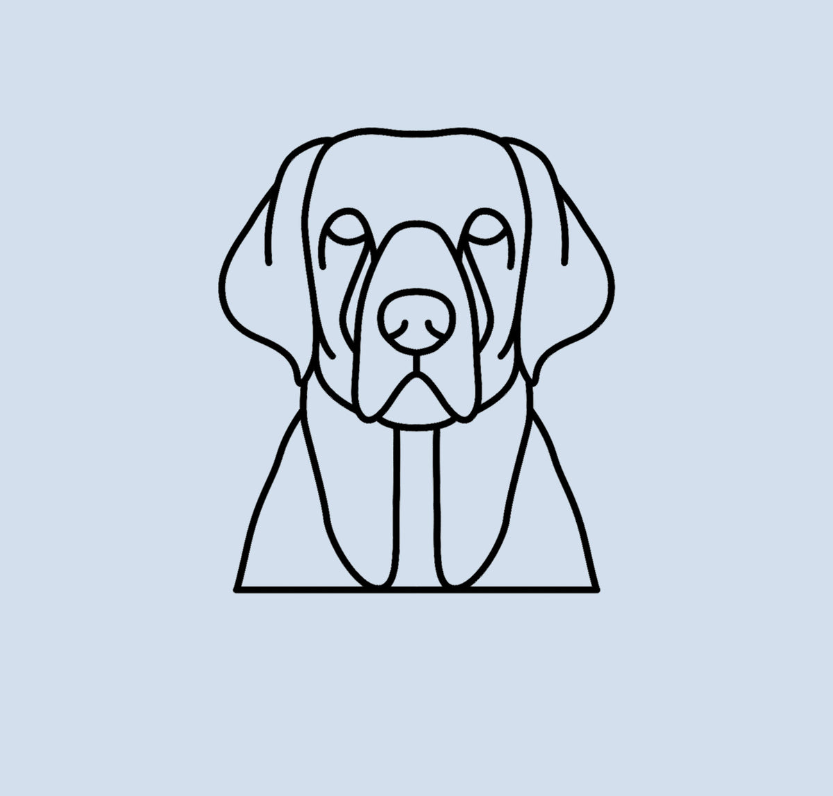 2D Labrador Retriever "2D Illustration – Loyal Dog Art in Flat Design ...